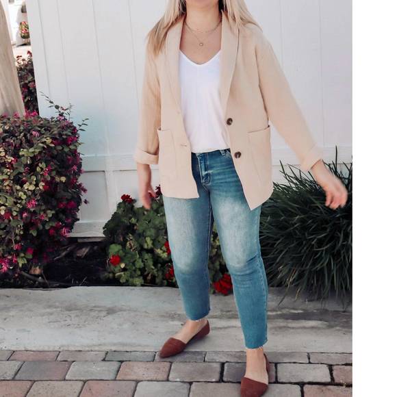 CALISTA | Jackets & Coats | Nwt Calista Everly Blazer In Mocha | Poshmark